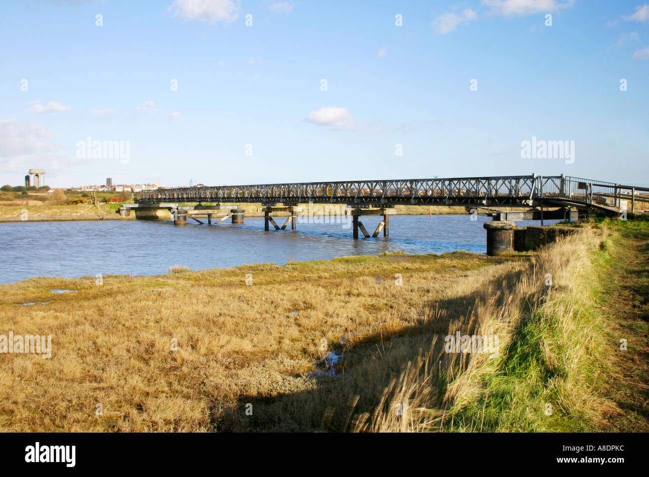 Bailey bridge over the river Blyth, Southwold, Suffolk Stock Photo - Alamy