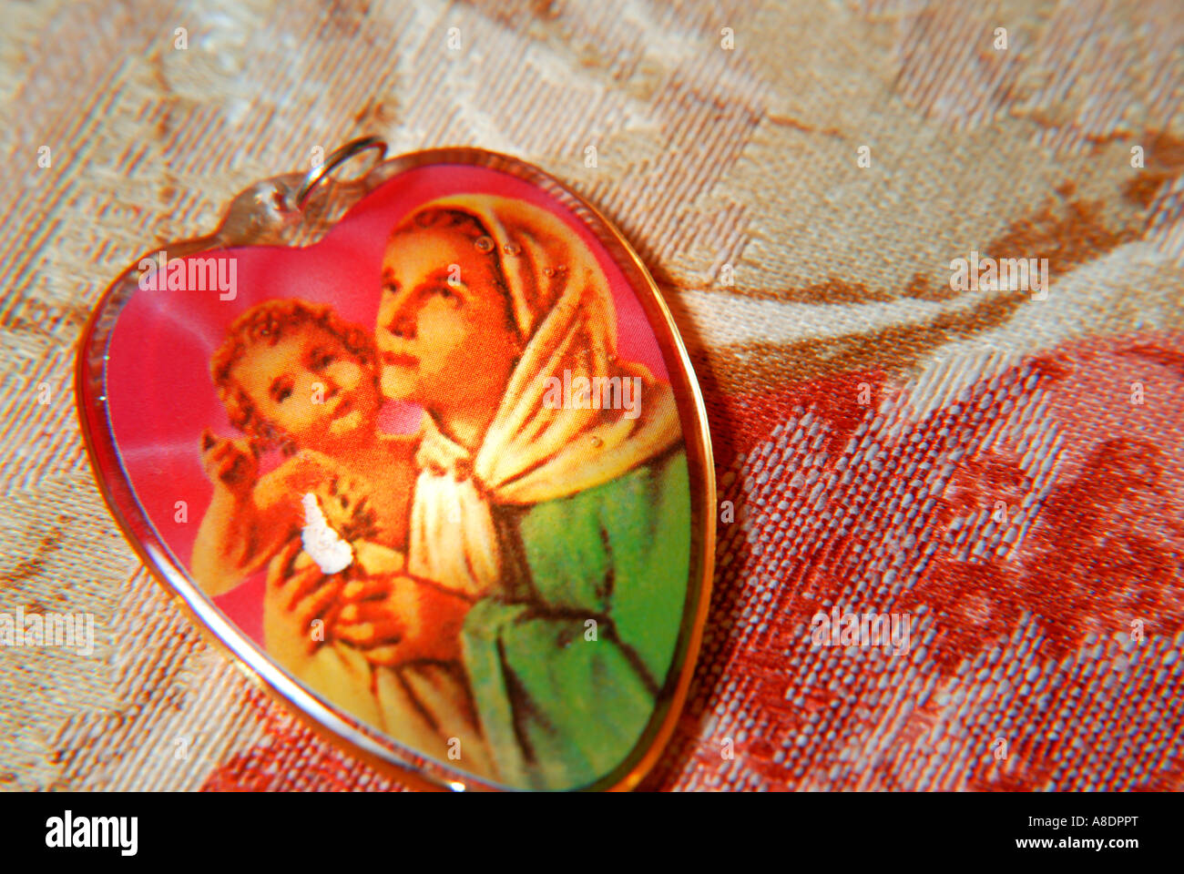 Mary and Baby Jesus Keyring Stock Photo - Alamy
