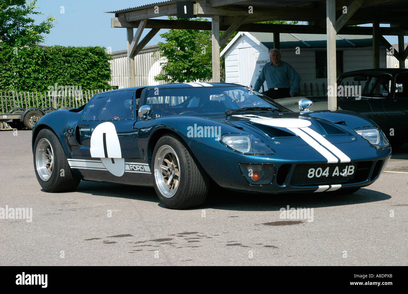 1963 GTD GT40 in the paddock at Goodwood circuit in Sussex, UK Stock ...
