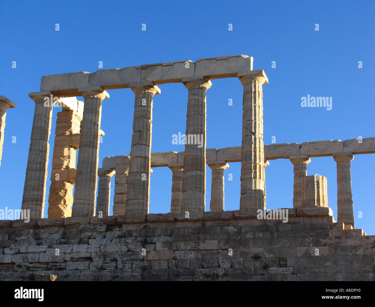 neptune temple Greece Greek Stock Photo - Alamy
