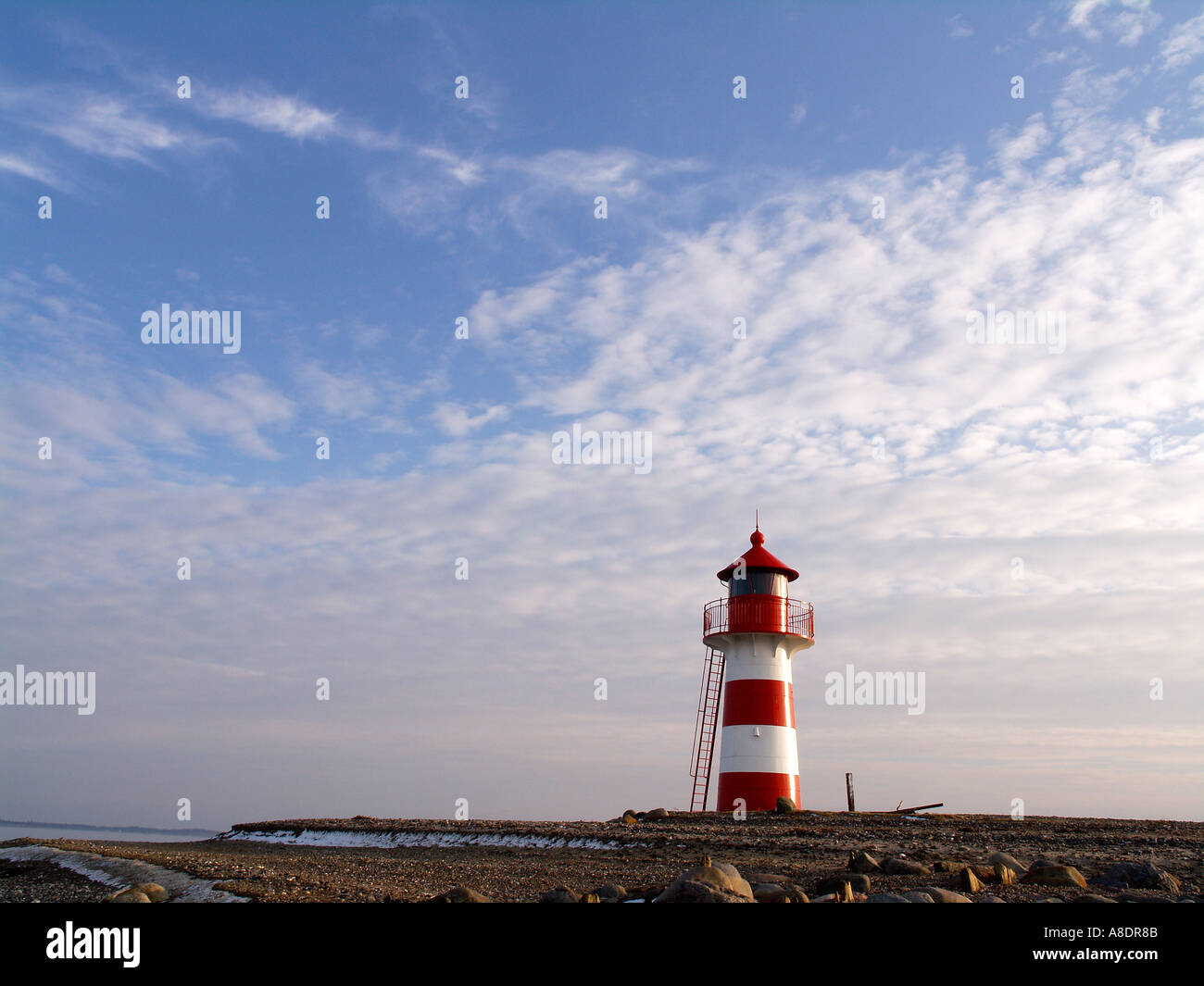 Denmark Jutland Light house landscape Limfjorden Stock Photo - Alamy