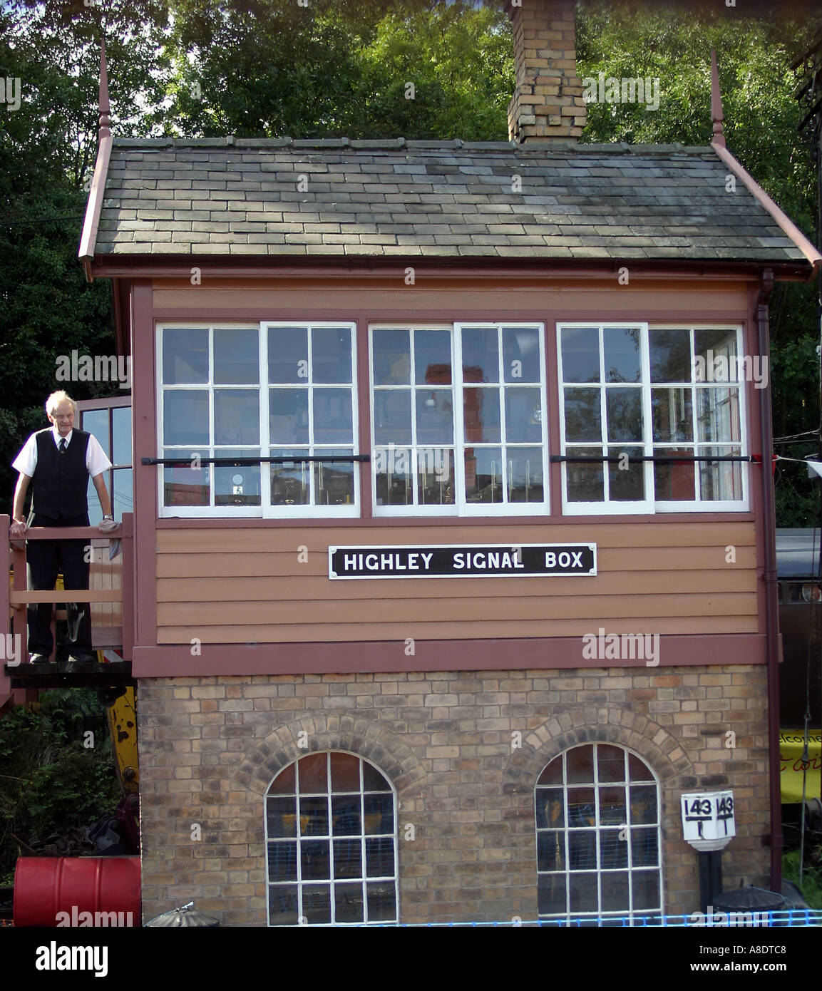 Severn Valley Railway Highley Signal Box Stock Photo - Alamy