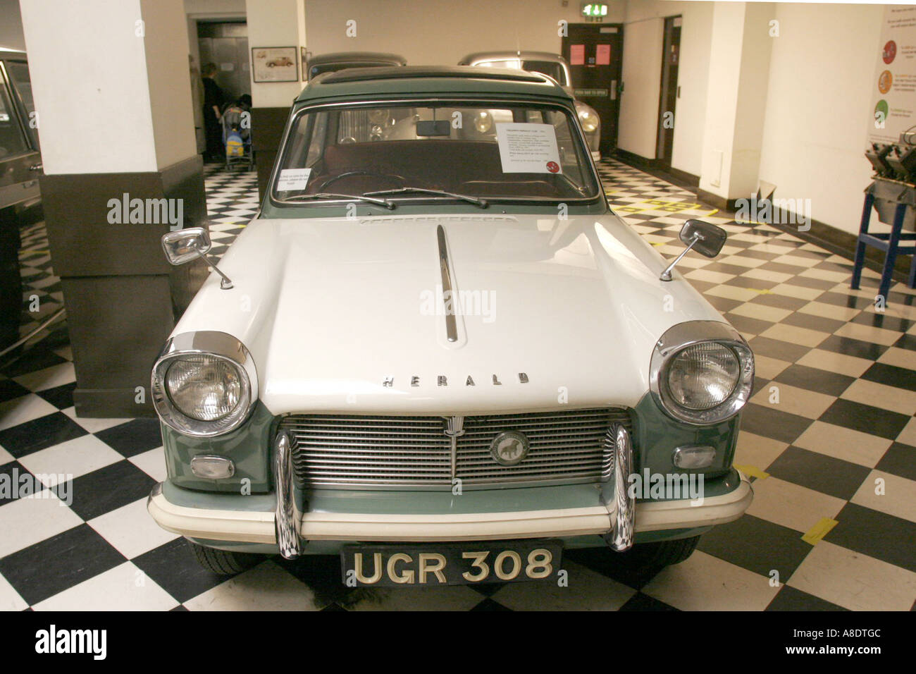 Triumph Herald saloon car in Kelvin Hall Museum of Transport Glasgow ...