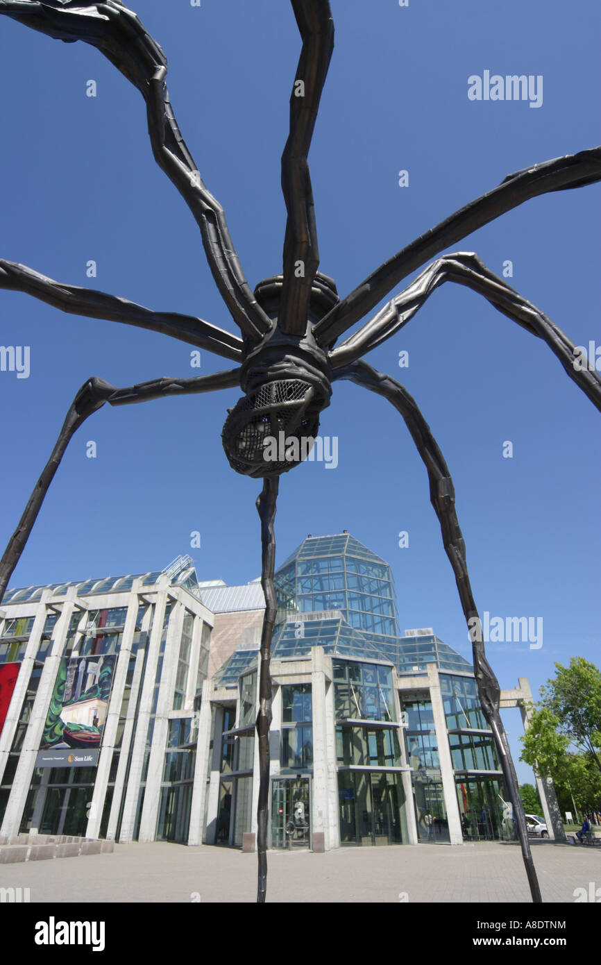 Spider sculpture outside the National Gallery of Canada, Ottawa Stock ...