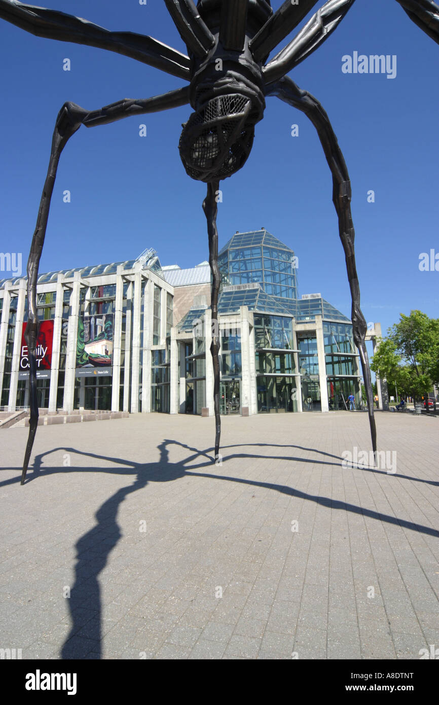 Spider sculpture outside the National Gallery of Canada, Ottawa Stock ...