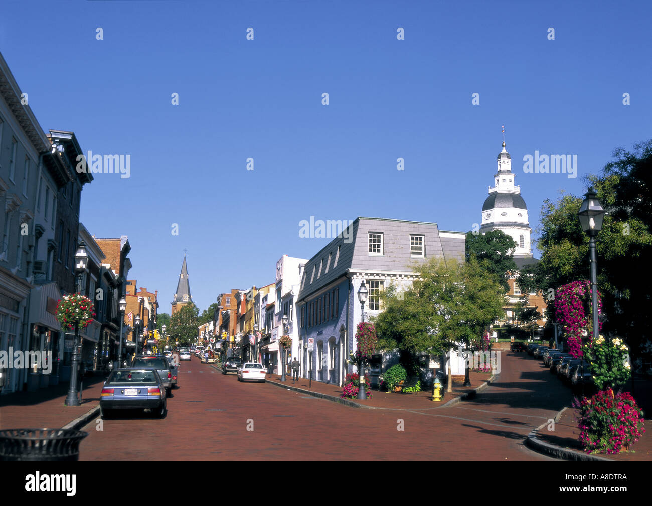 Main Street, Annapolis, Maryland, USA Stock Photo - Alamy