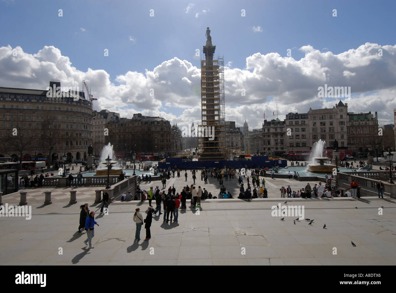 Nelson column cleaning hi-res stock photography and images - Alamy
