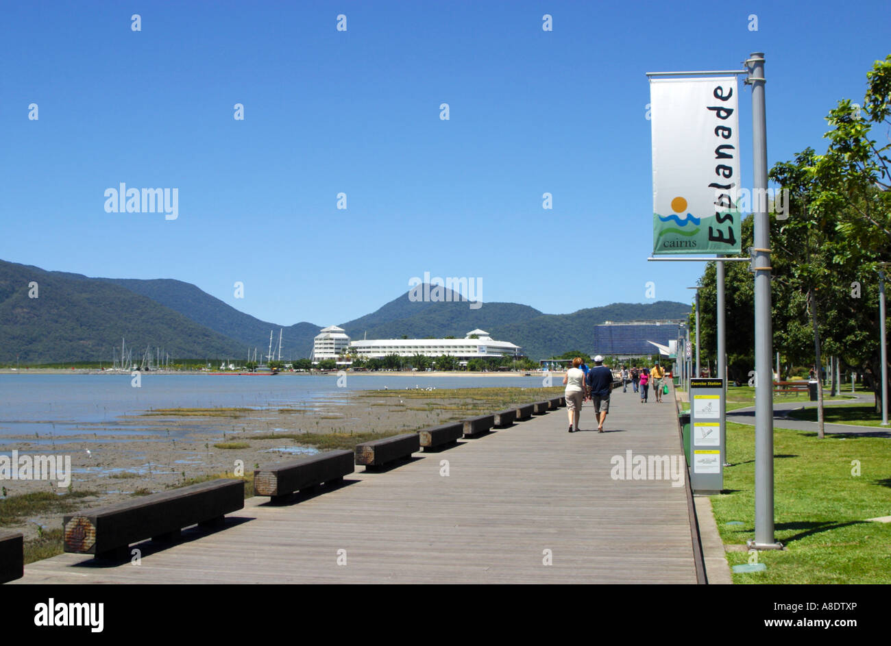 The Esplanade, Cairns, Queensland, Australia Stock Photo - Alamy