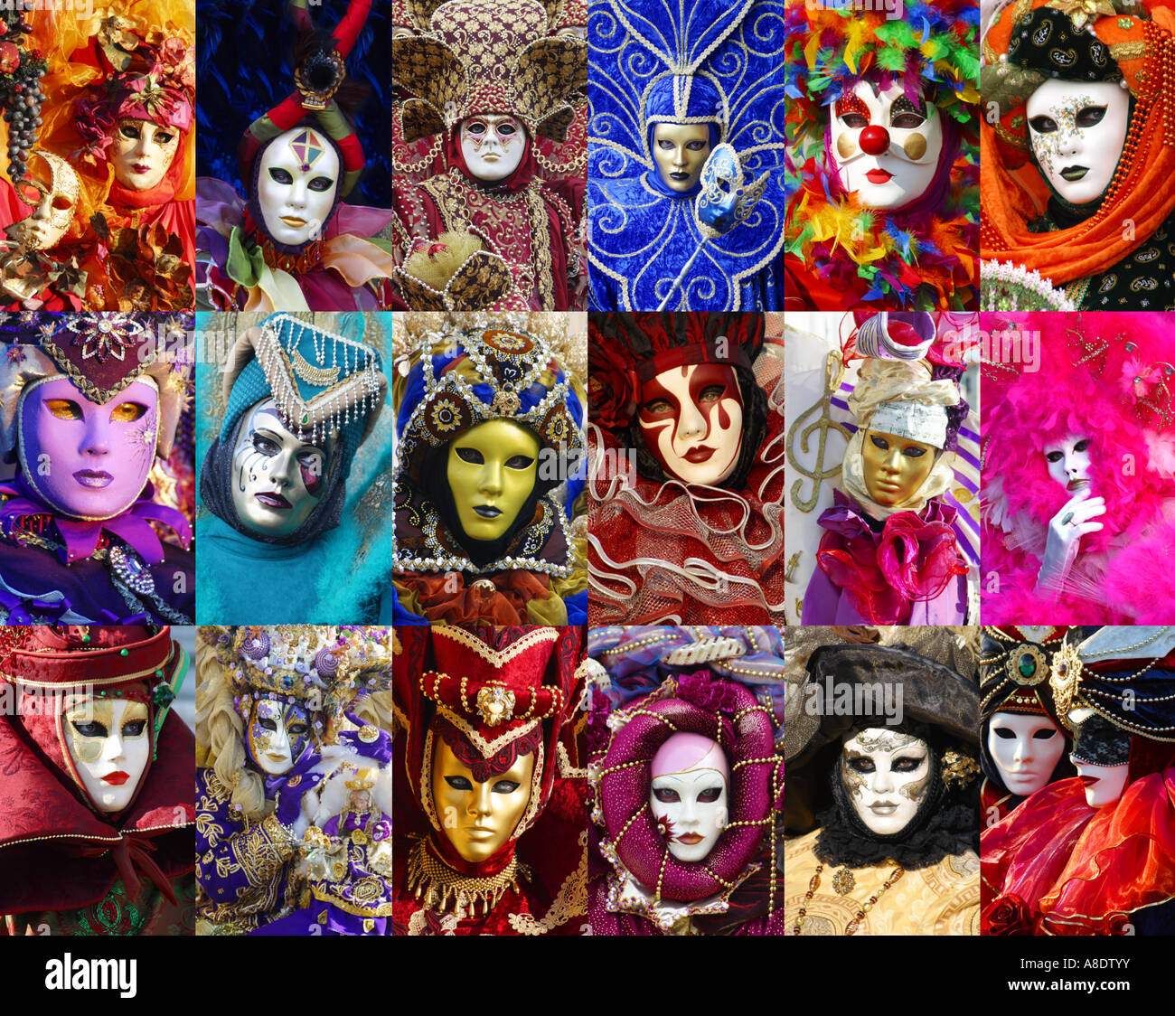 Faces of carnival Stock Photo - Alamy