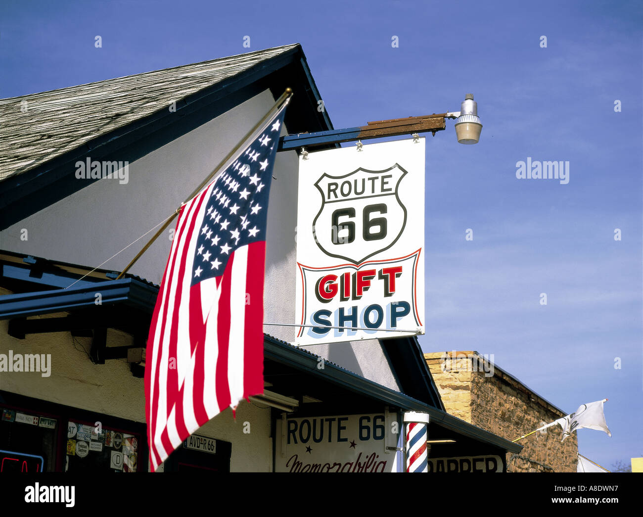 Route 66 gift shop sign Seligman, Arizona, USA Stock Photo - Alamy