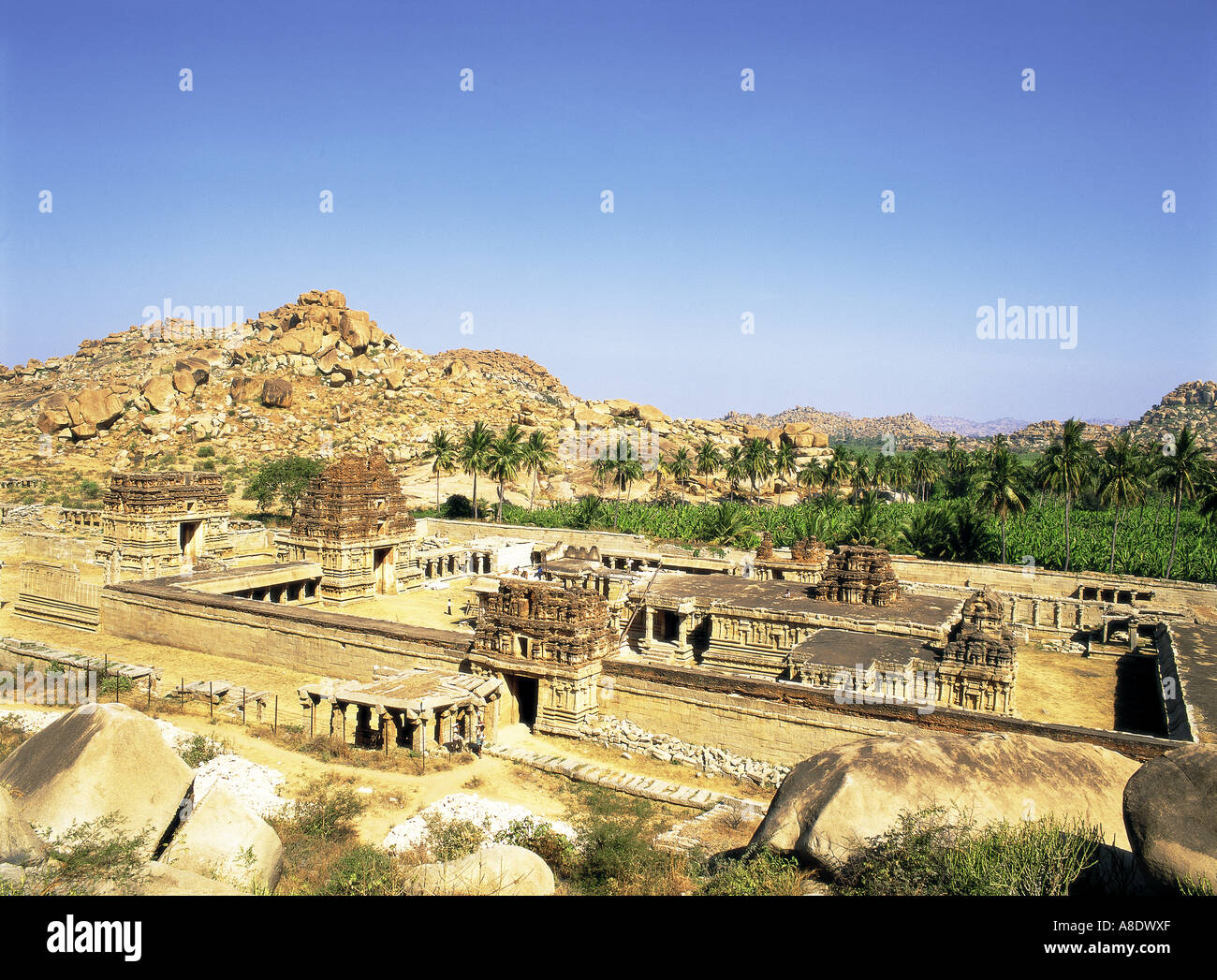 Hampi ruins Karnataka India Stock Photo - Alamy