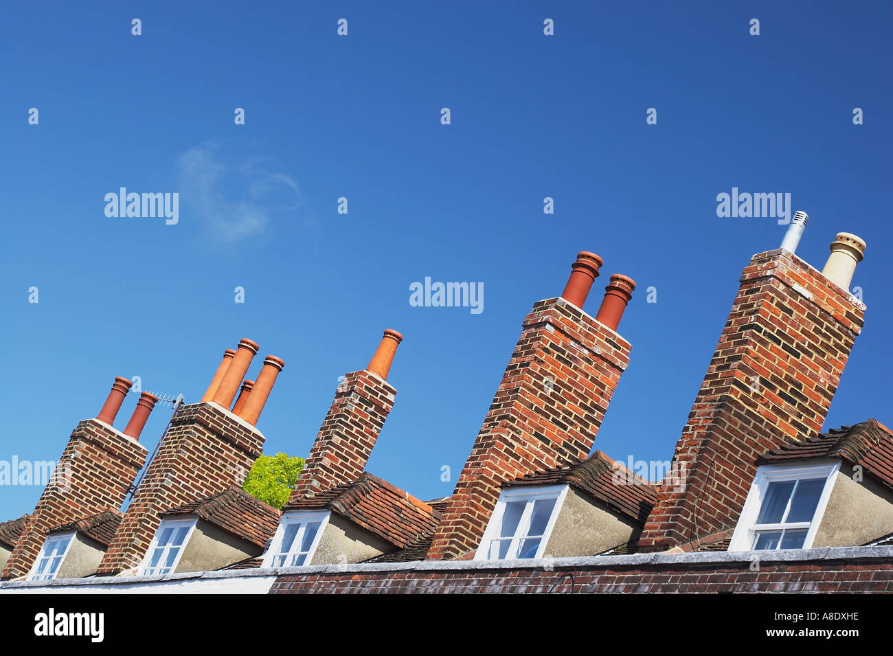 Smoking chimneys housing hi-res stock photography and images - Alamy