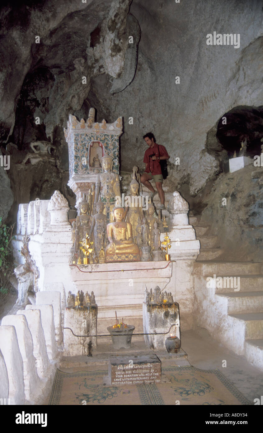 Laos Pak Ou Buddha Caves Stock Photo - Alamy