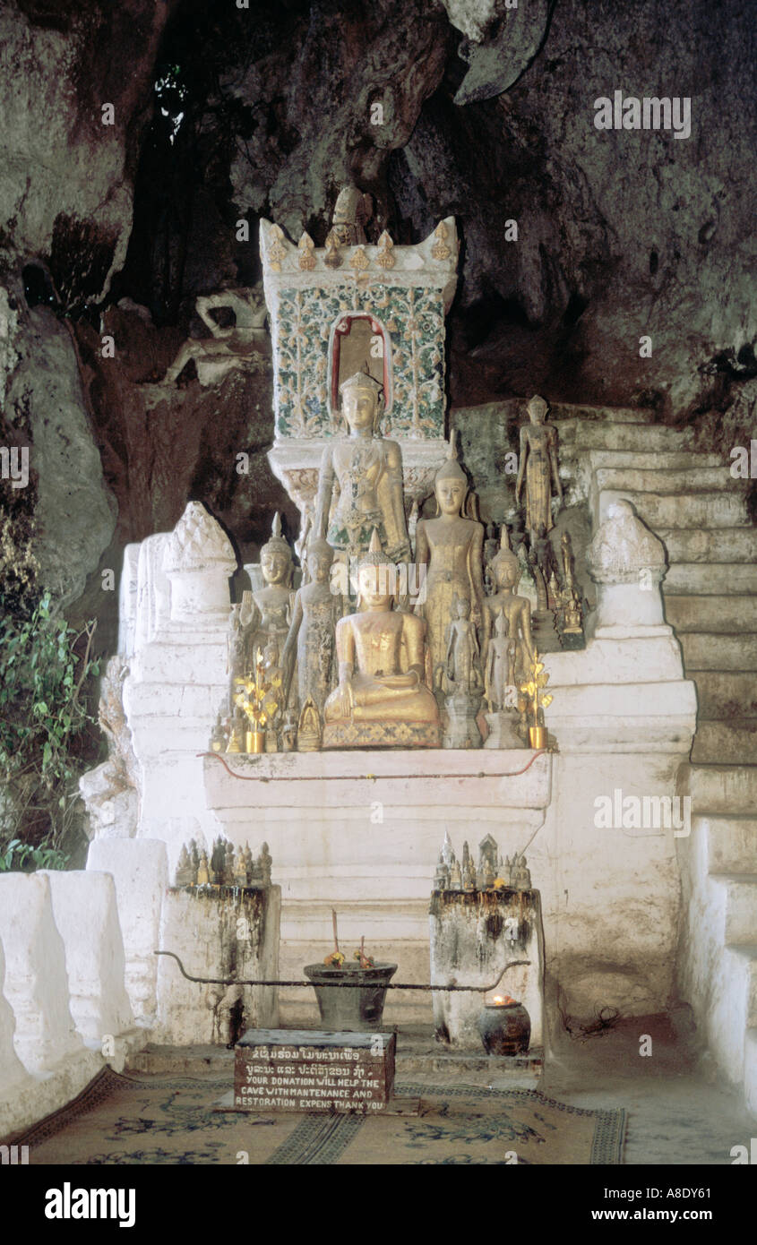 Laos Pak Ou Buddha Caves Stock Photo - Alamy
