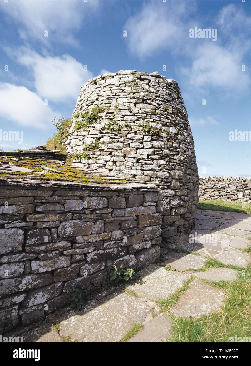 dh Kirbuster farm museum BIRSAY ORKNEY Kiln chimney Stock Photo - Alamy