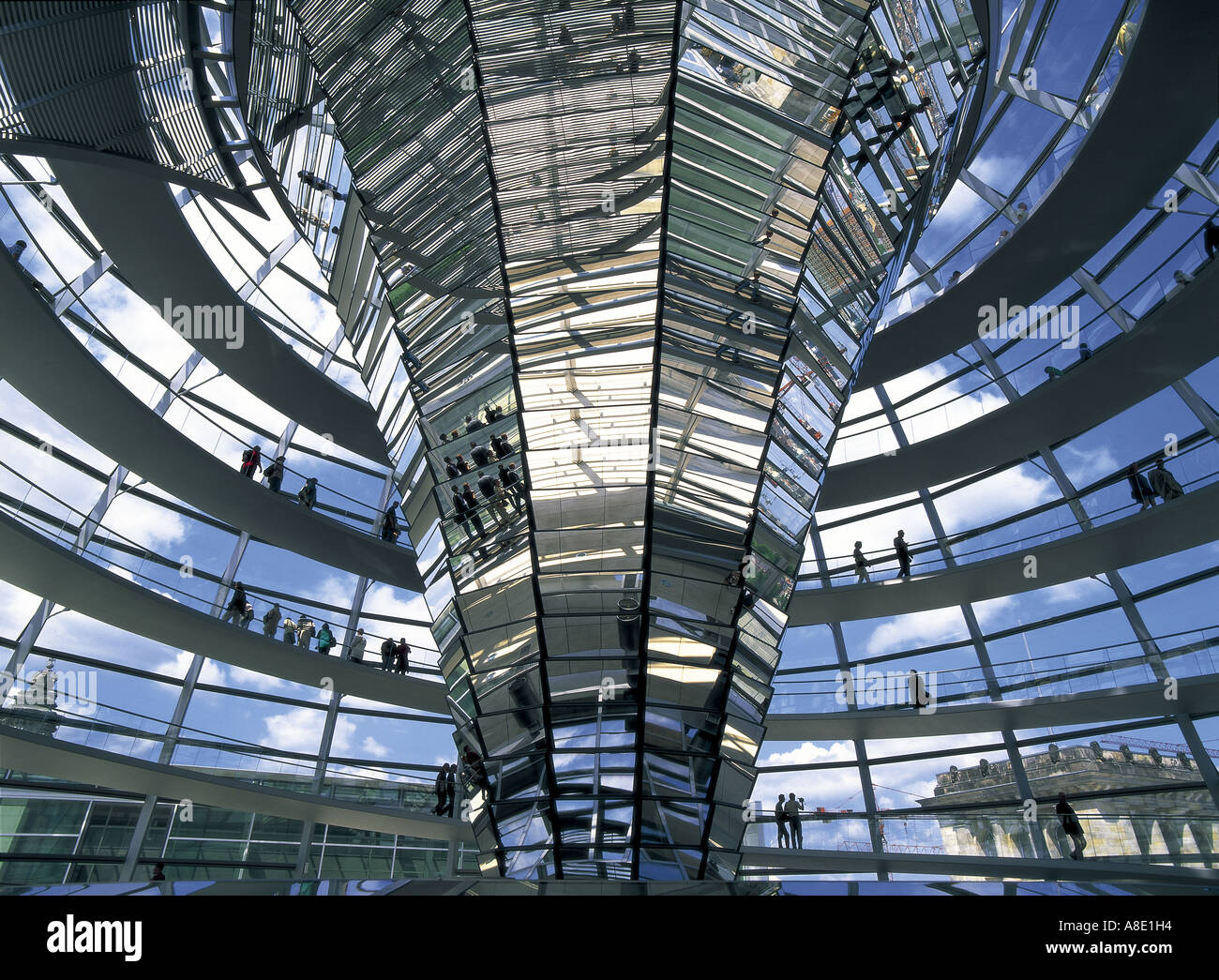 Interior of Reichstag dome in Berlin Germany Stock Photo - Alamy