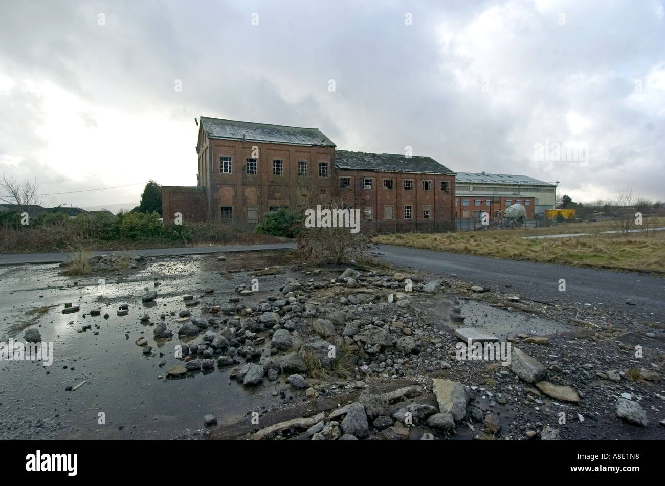 The historic former Ivor Iron Works Area near Dowlais Top in Merthyr ...