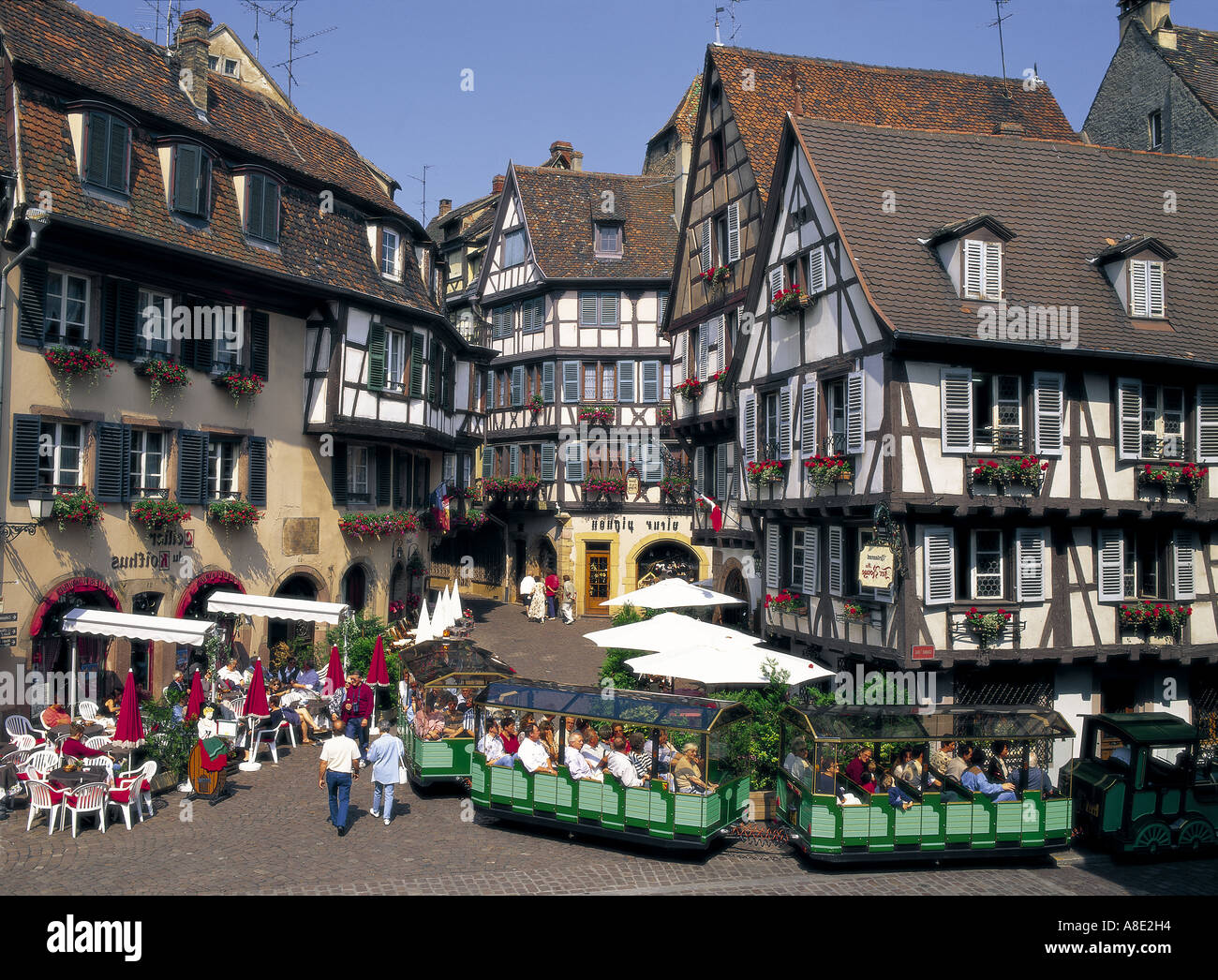Colmar alsace town square cafe hi-res stock photography and images - Alamy