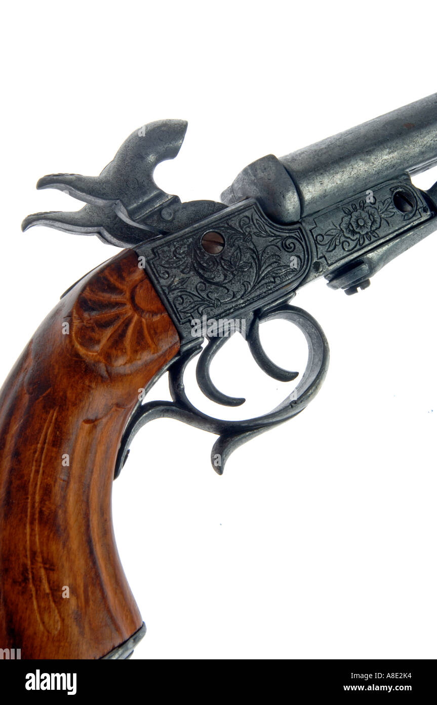 Antique pistol gun Stock Photo - Alamy
