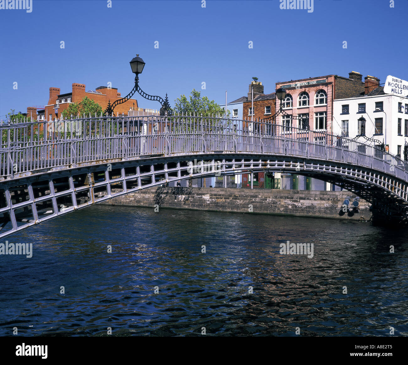 Half Penny Bridge over Liffey River, Dublin, Ireland Stock Photo - Alamy