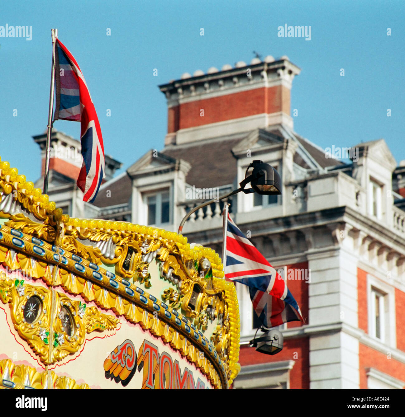 Top of Merry Go Round Roundabout Covent Garden London England UK Stock ...