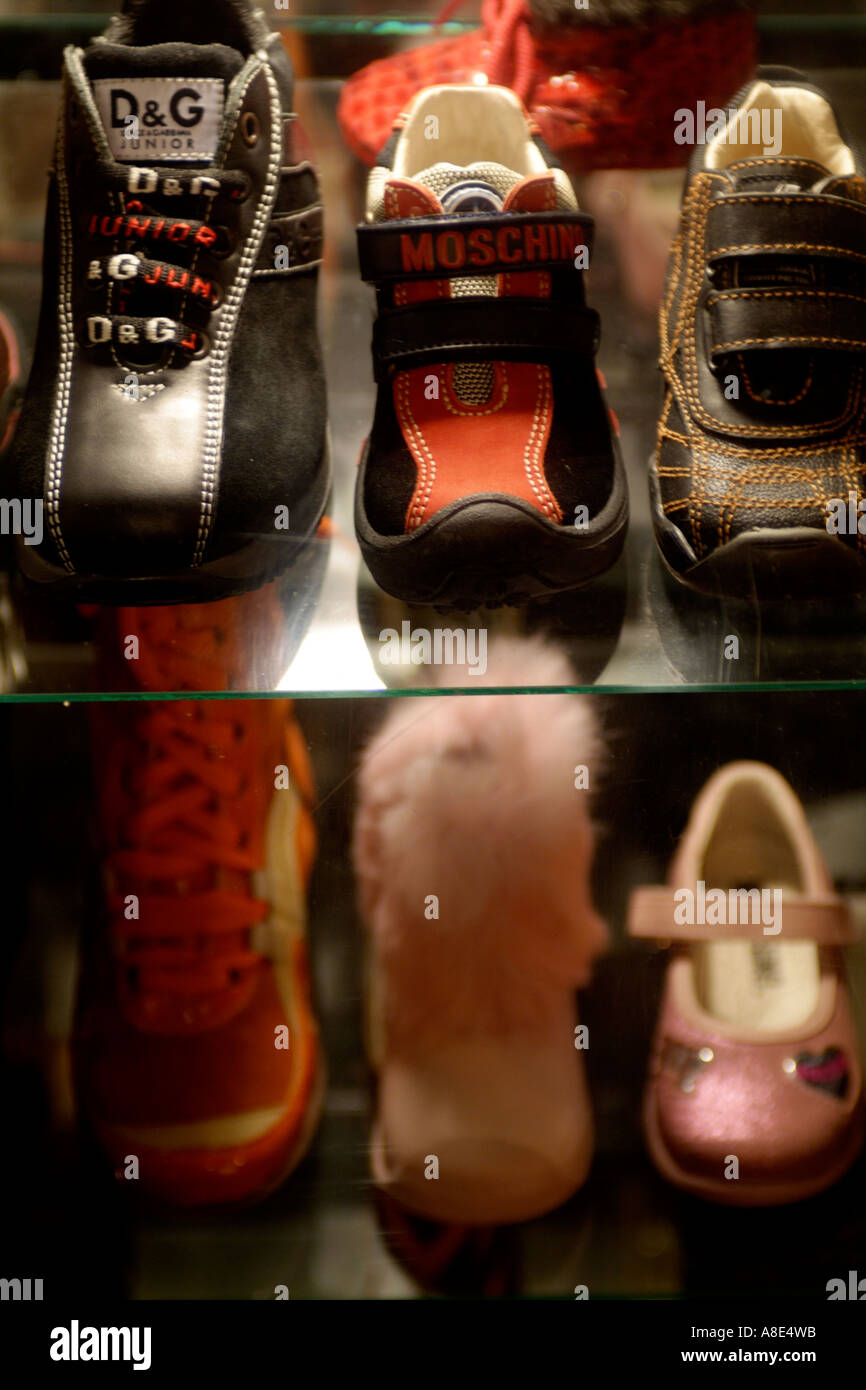 Children shoes display hi-res stock photography and images - Alamy