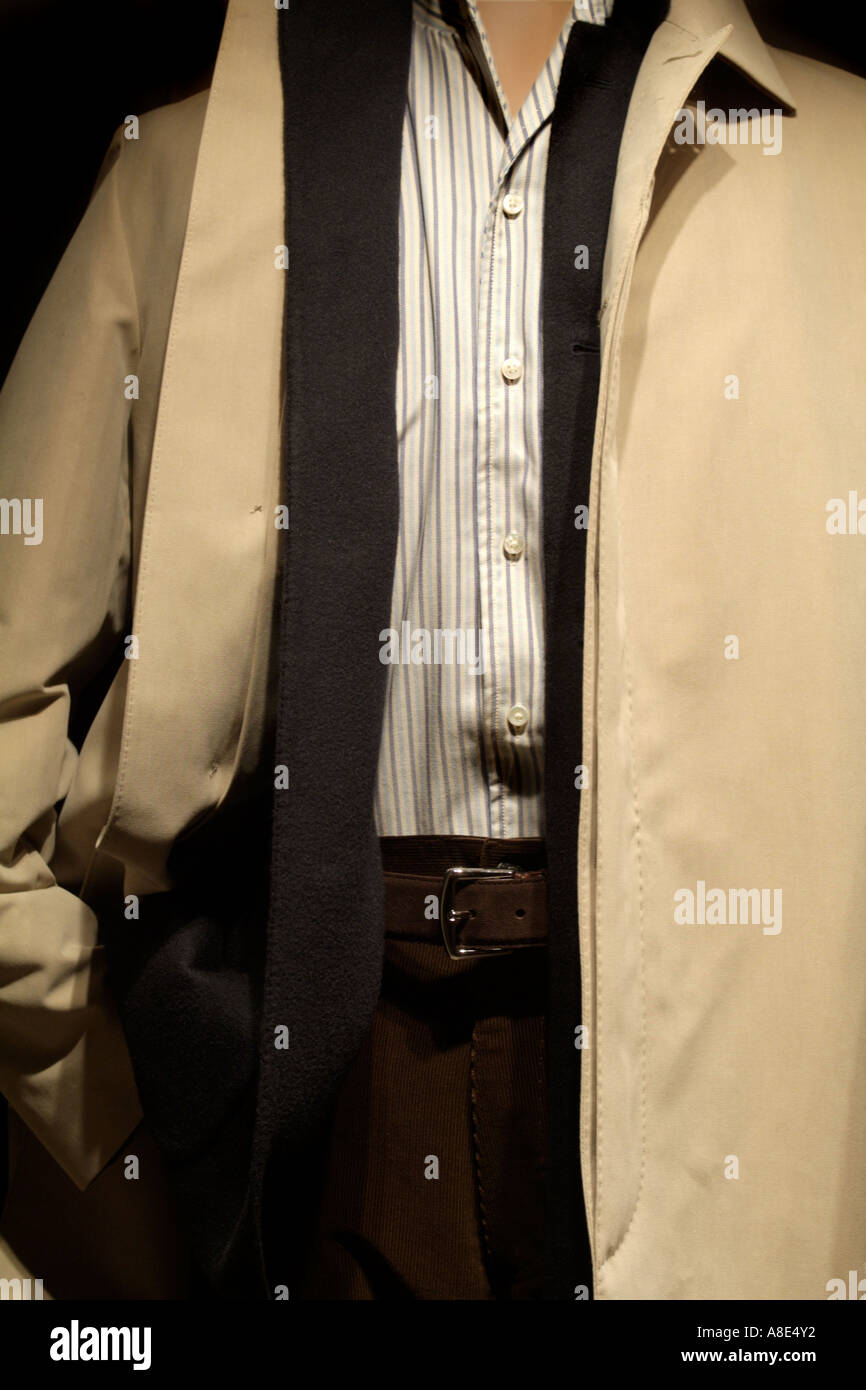 Store Window Display of Business Mens Clothes Stock Photo - Alamy