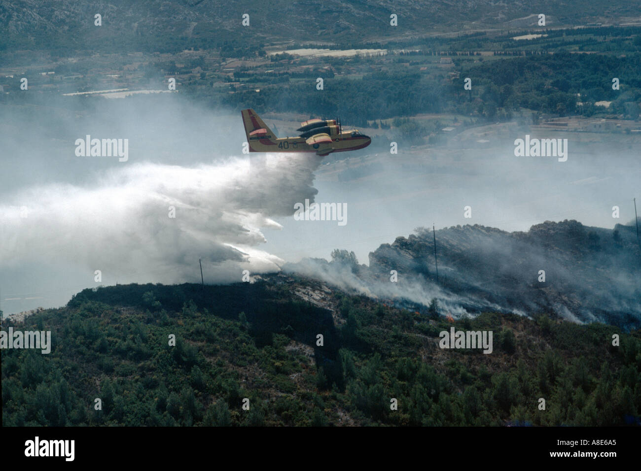 Wildfires aerials views france hi-res stock photography and images - Alamy
