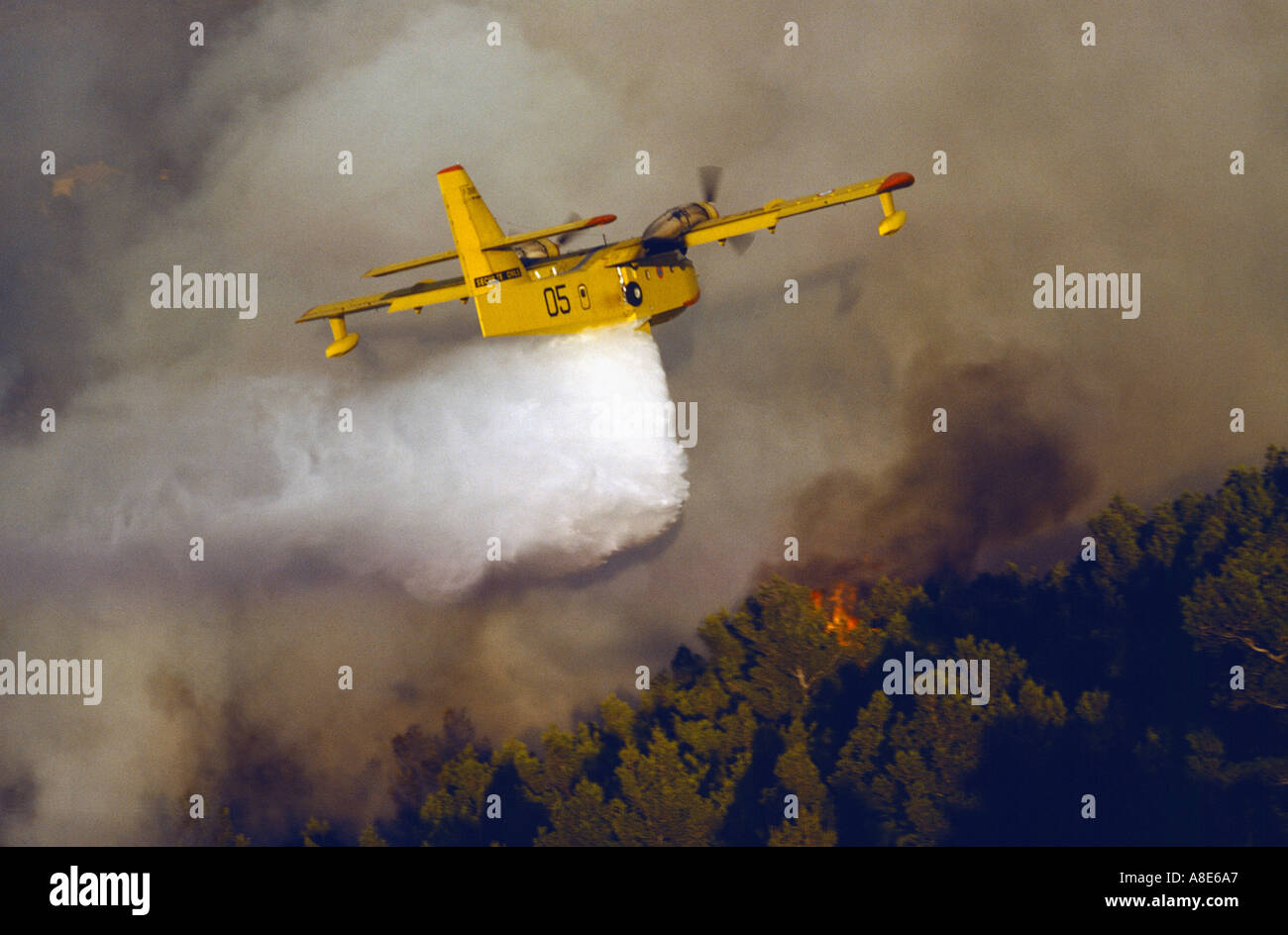 Vintage canadair cl 215 in flight picture hi-res stock photography and ...