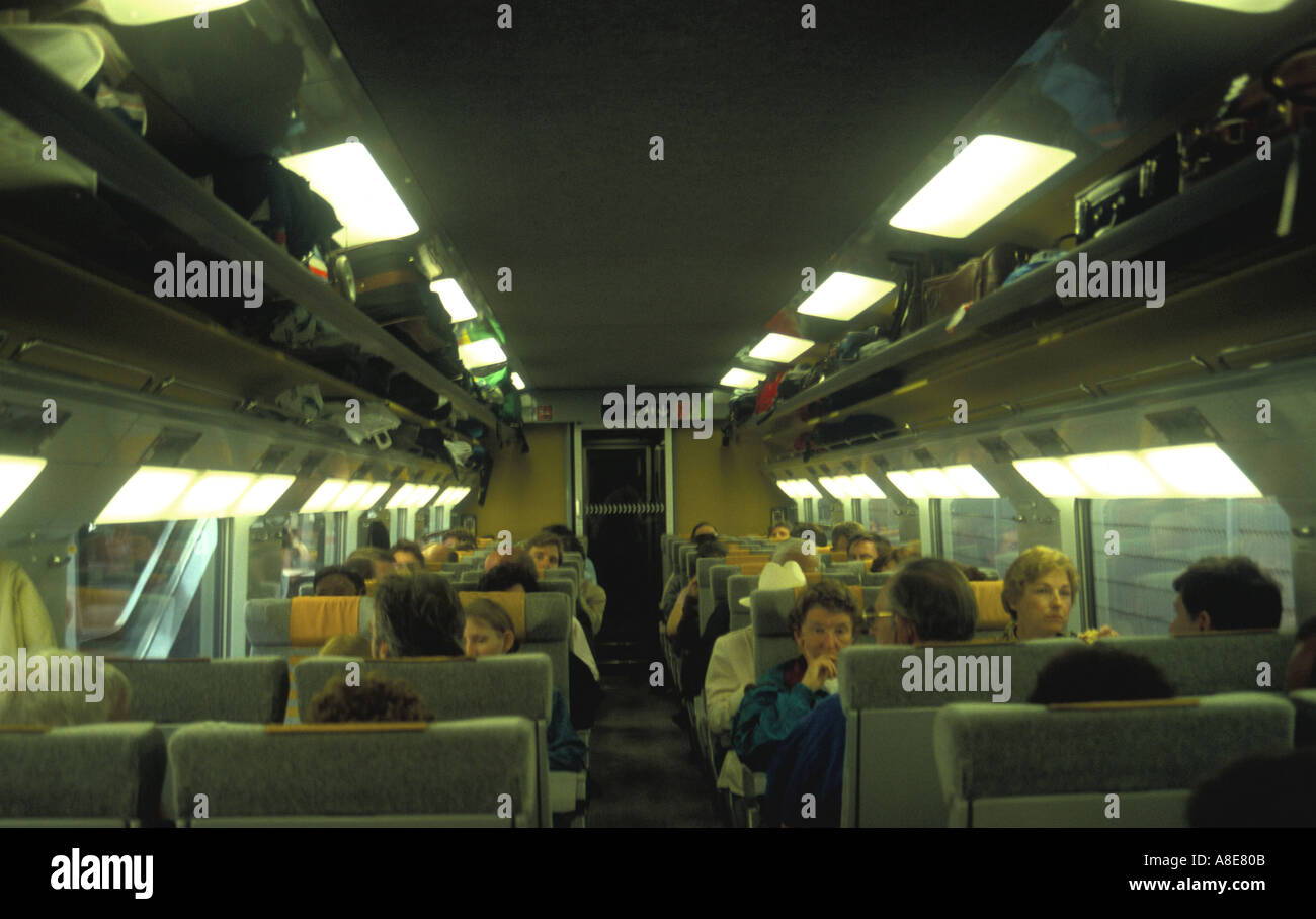Eurostar train interior hi-res stock photography and images - Alamy