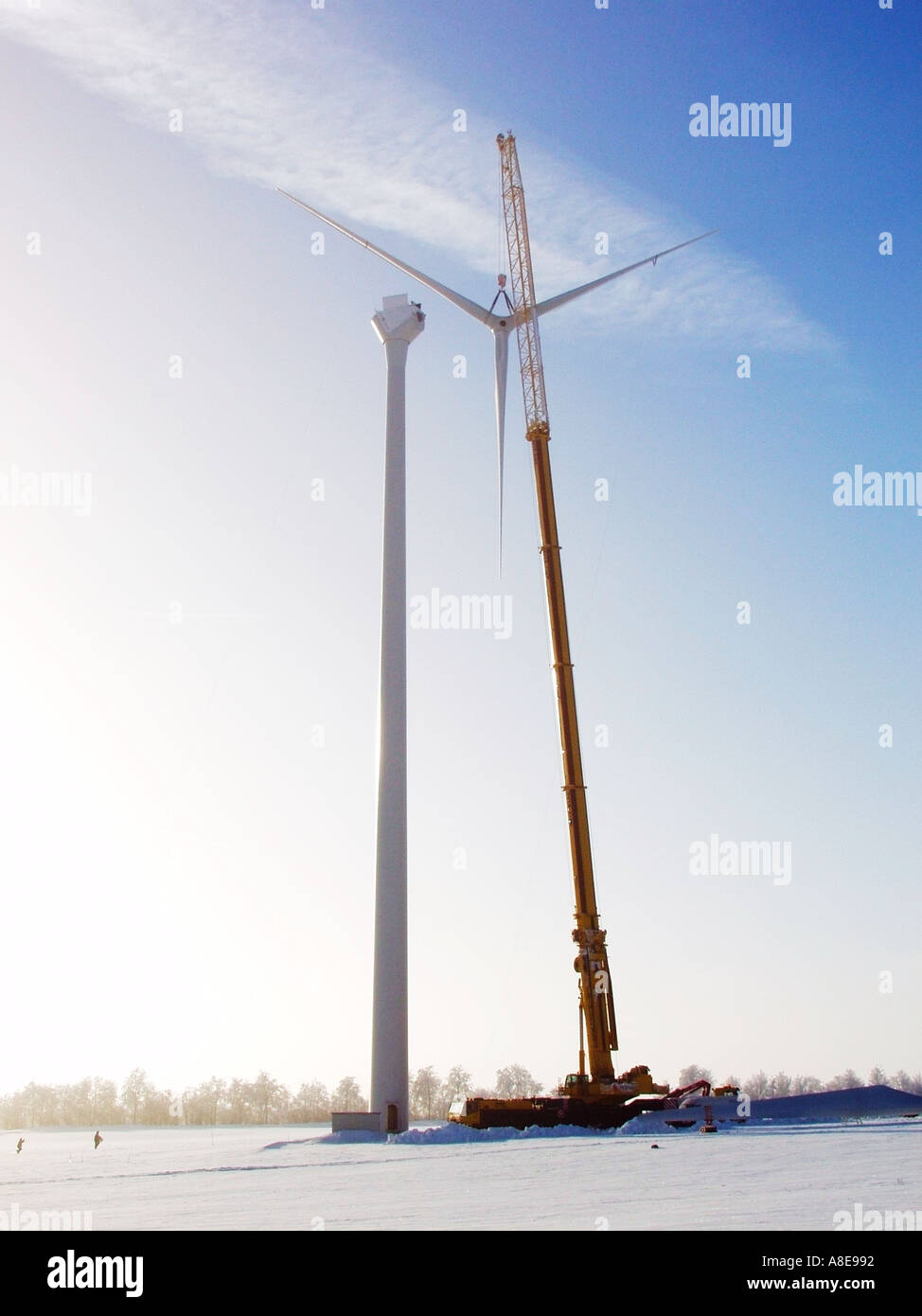 Wind turbine in the construction Stock Photo - Alamy
