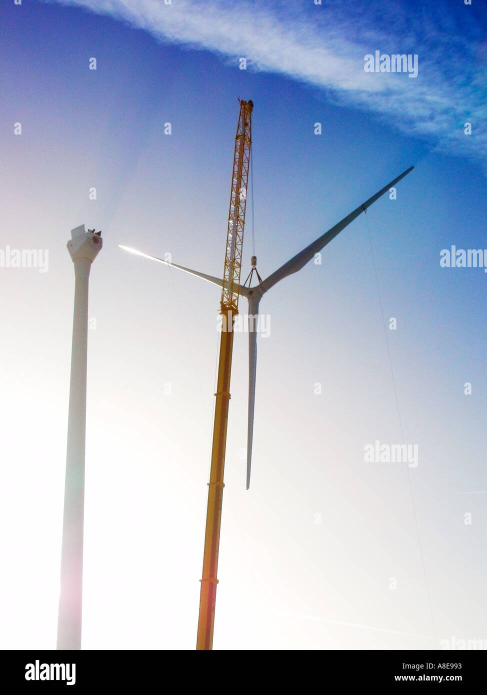 Wind turbine in the construction Stock Photo - Alamy