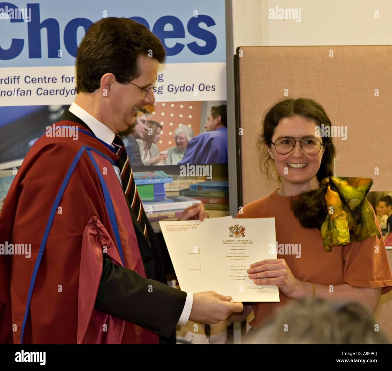 Receiving diploma hi-res stock photography and images - Alamy