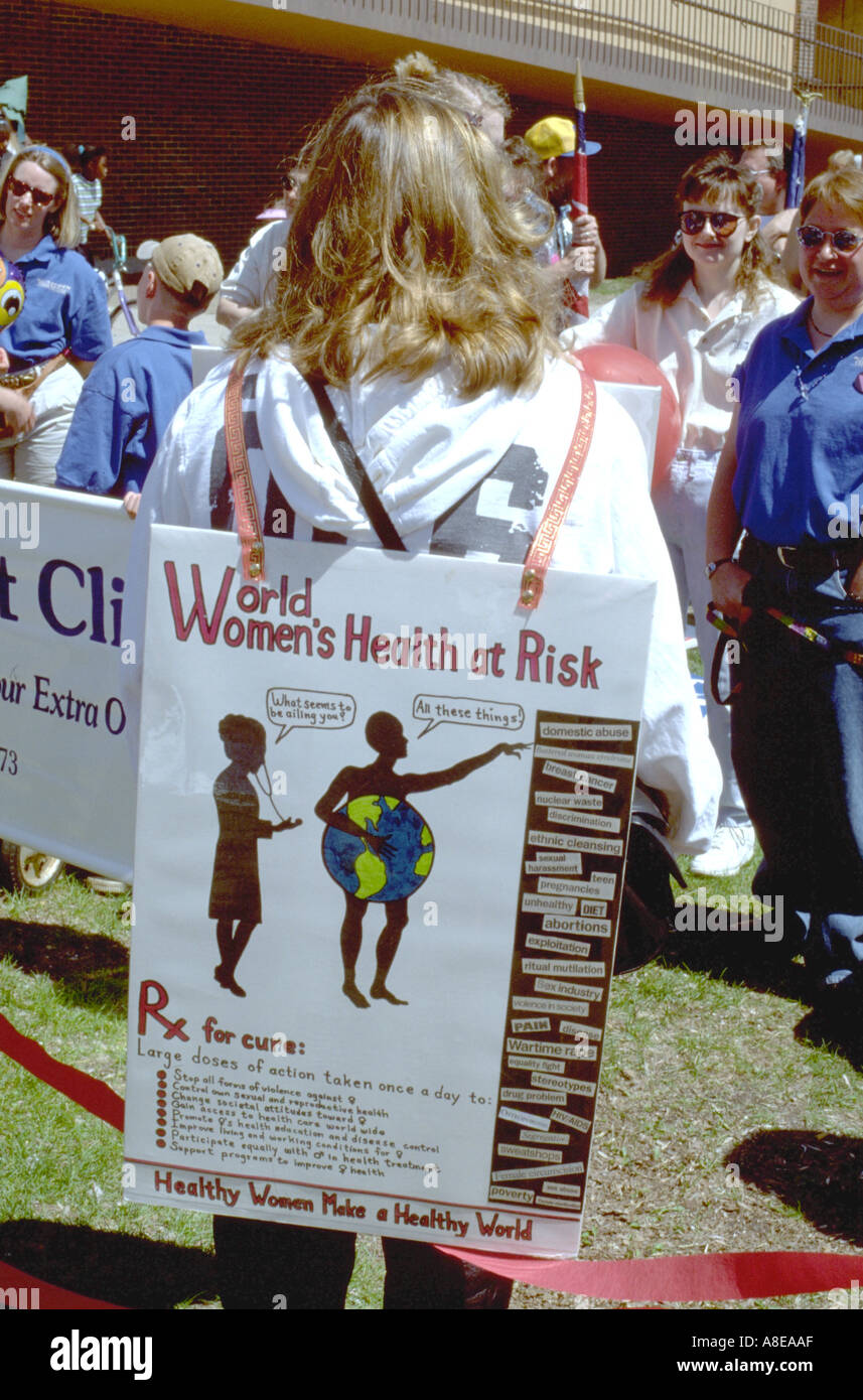 International womens health activist age 35 protesting womens issues In ...