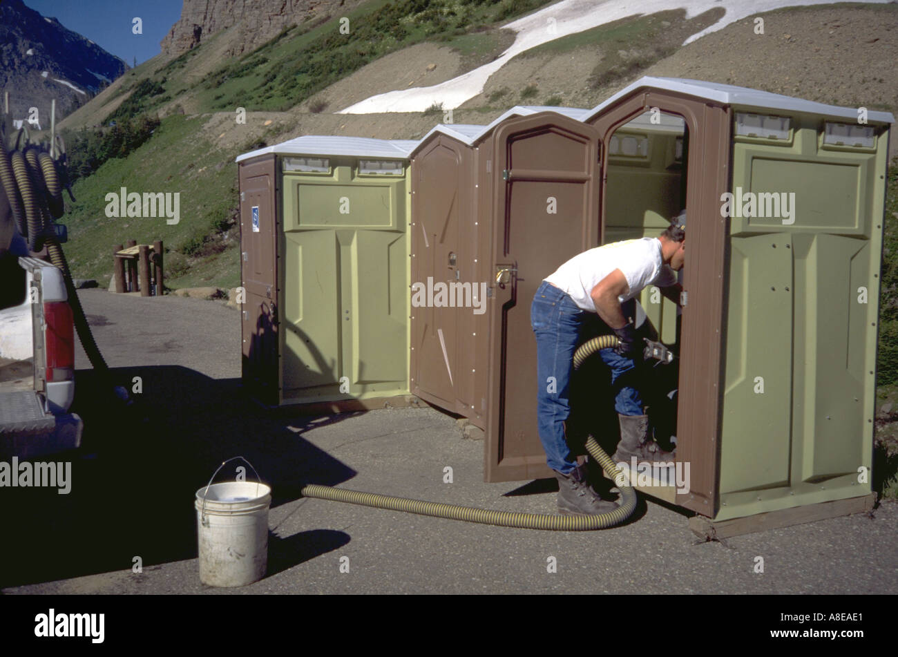 Porta potties hi-res stock photography and images - Alamy