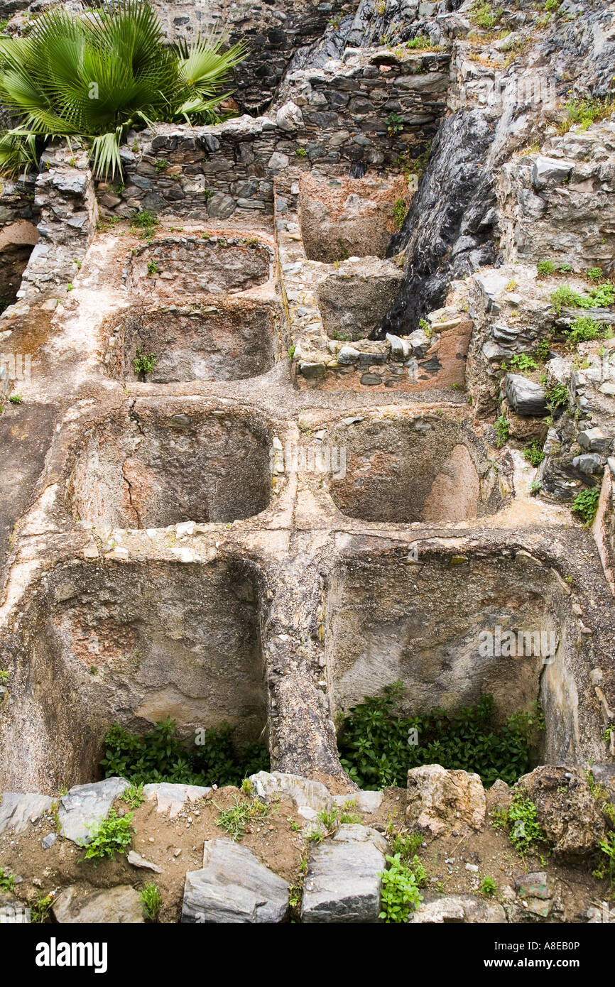 Saltiing vats in the ruins of Roman fish salting factory Factoria de ...