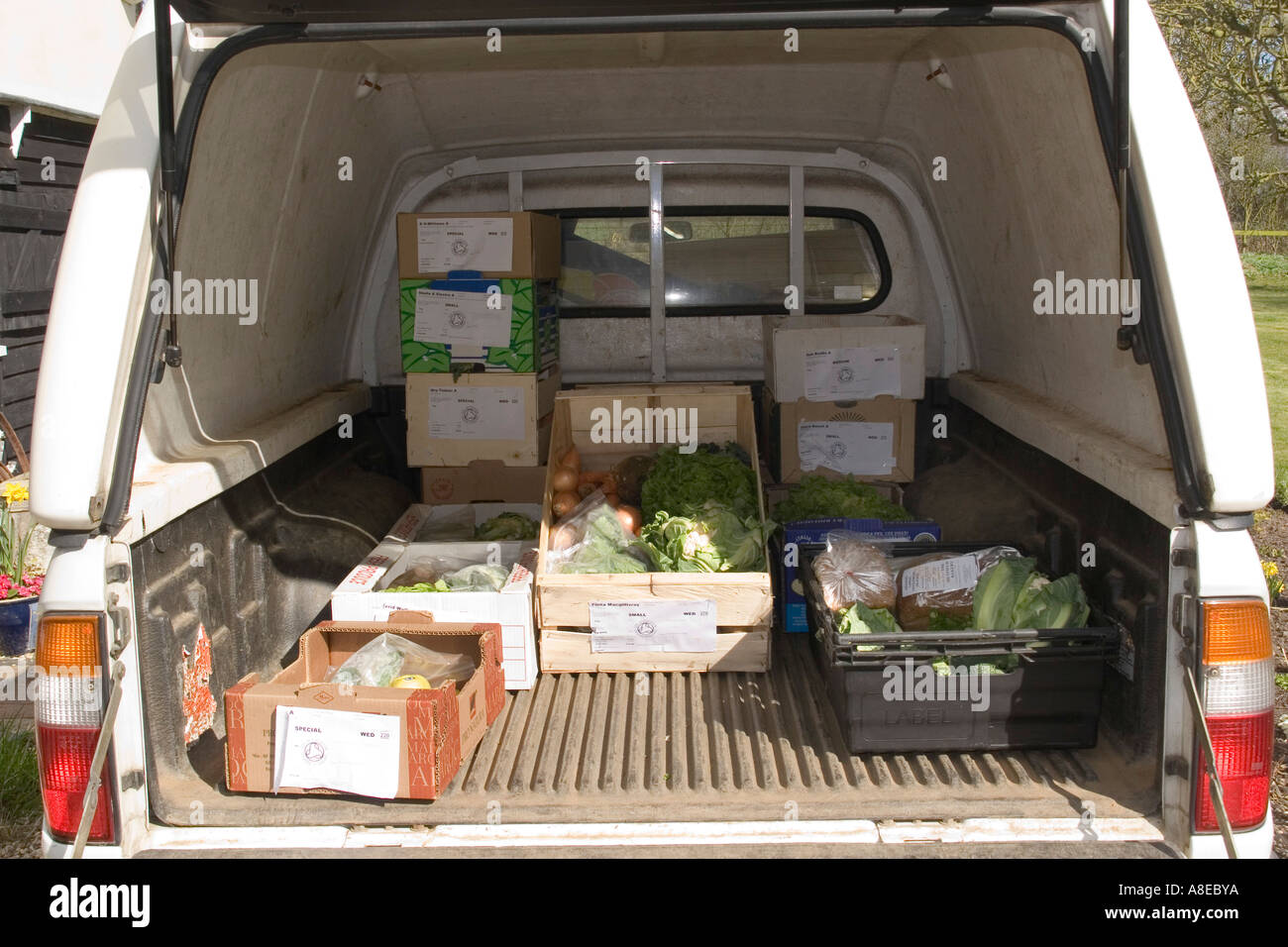 organic delivery van Stock Photo - Alamy