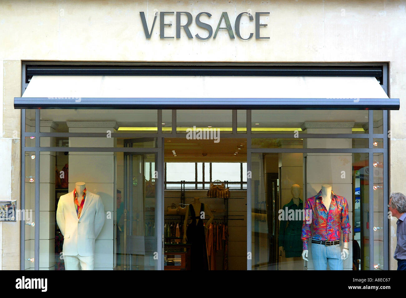 London england uk versace shop hi-res stock photography and images - Alamy