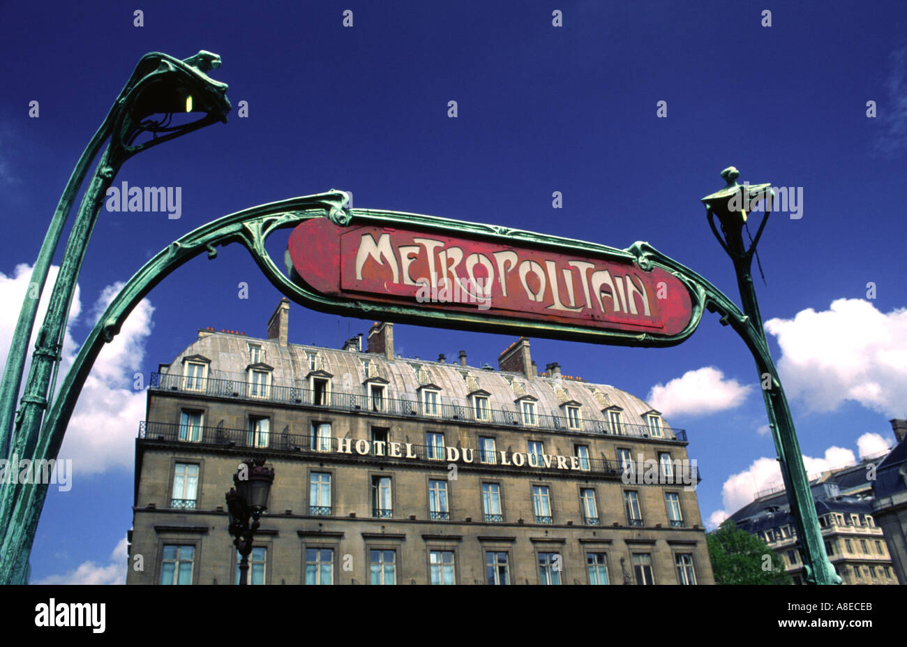 Paris subway metropolitan entry sign in the street Stock Photo - Alamy