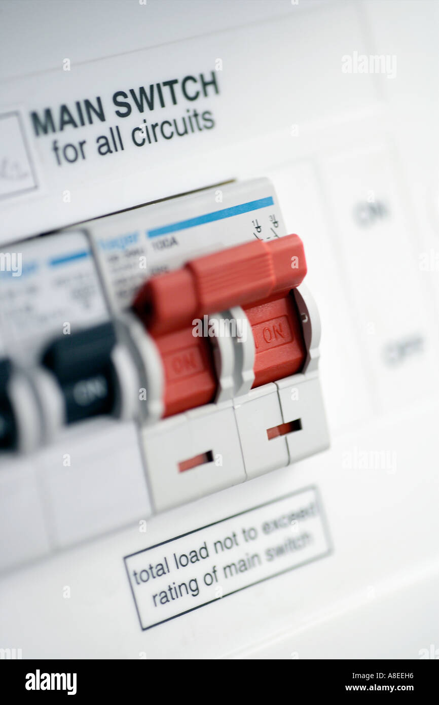 Main Isolator Switch for Electrical Supply Stock Photo - Alamy