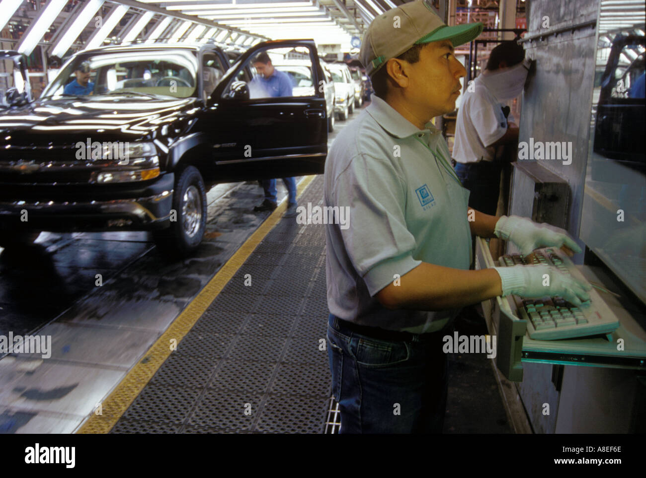 Finished Chevrolet Suburbans roll off the assembly line at the ...