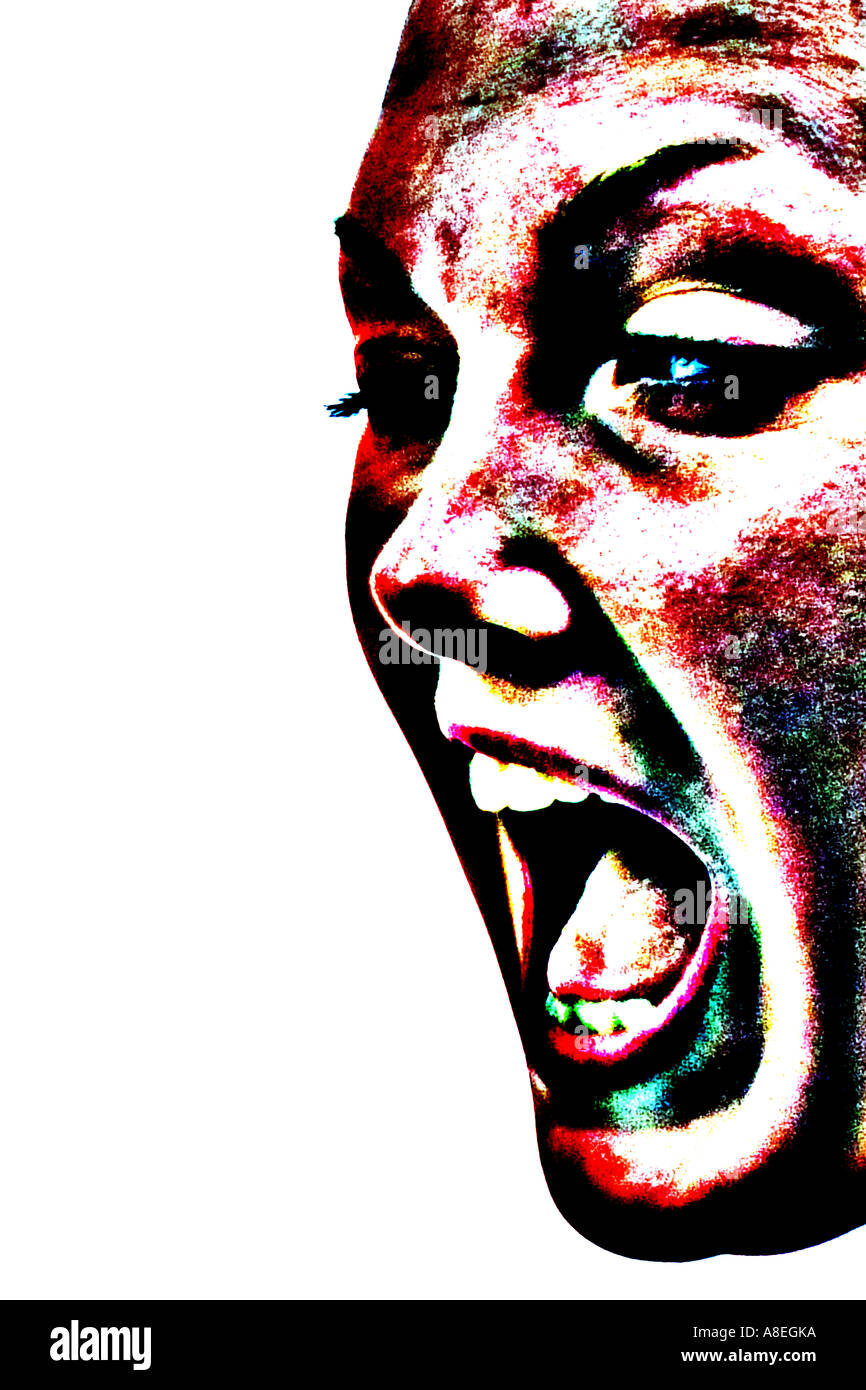 Screaming Demon Face