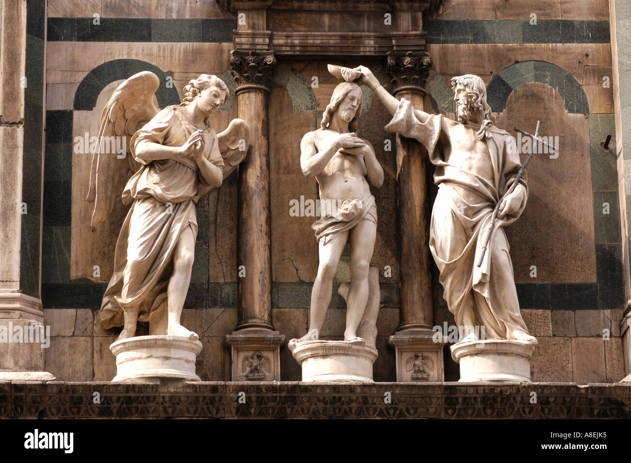 The east side of the Baptistery of San Giovanni. Florence,Toscana ...