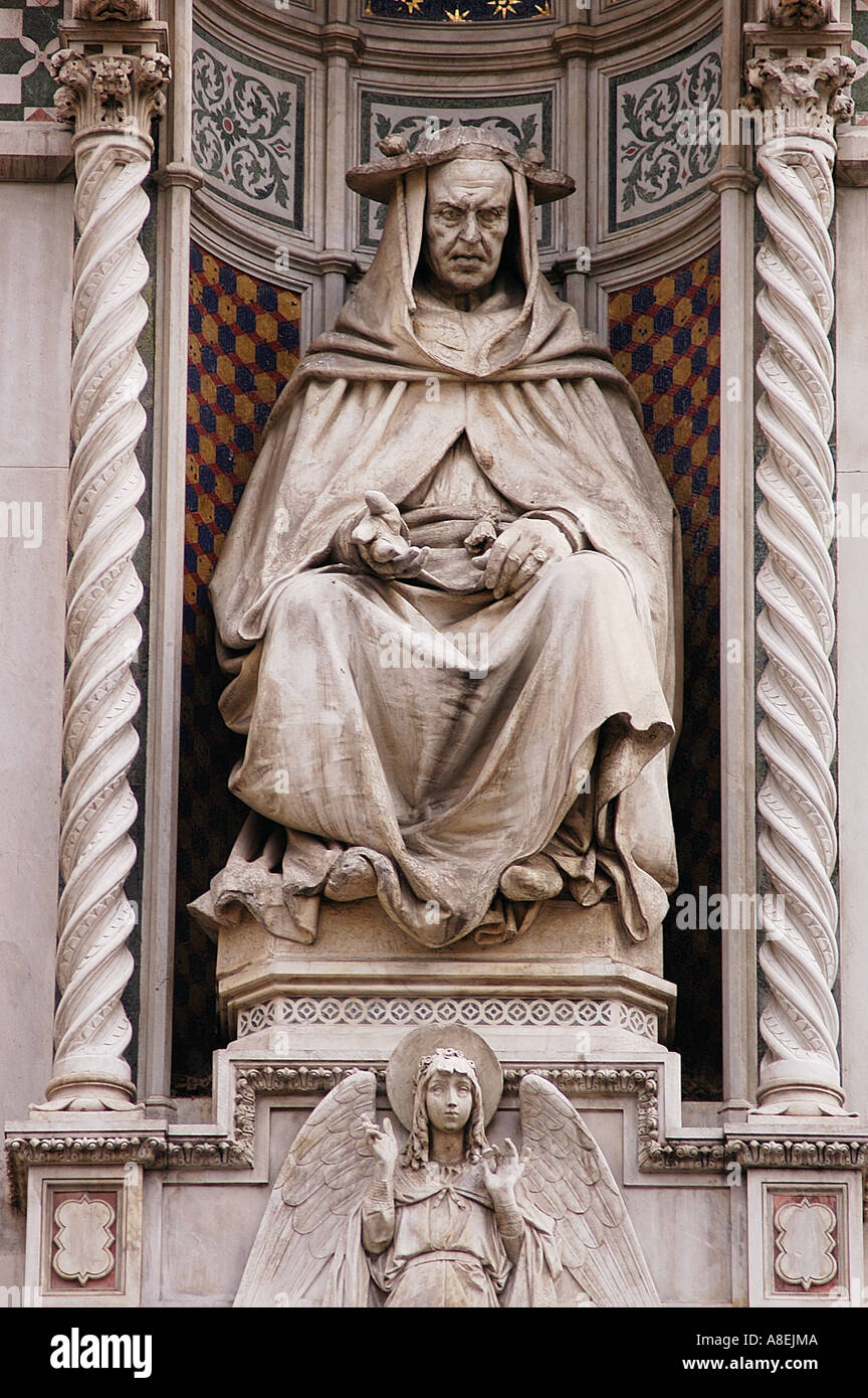 The main facade of the Duomo (Santa Maria del Fiore).Florence, Toscana ...