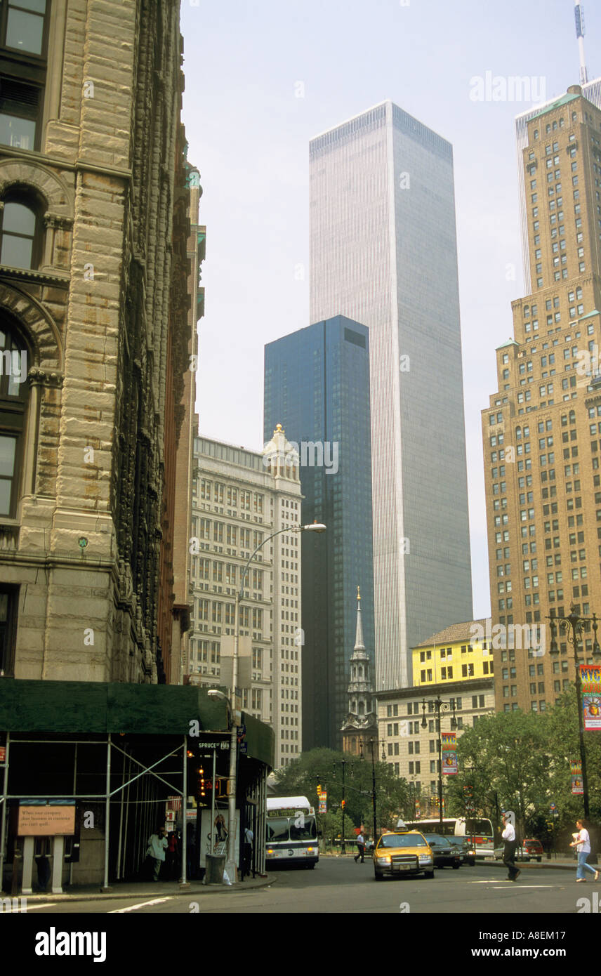 Lower Manhattan World Trade Center New York City NYC USA Stock Photo ...
