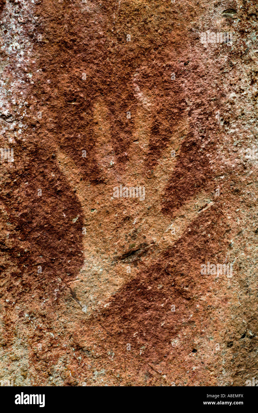 Painting hand stencilled stencil river pinturas valley art archaeology ...