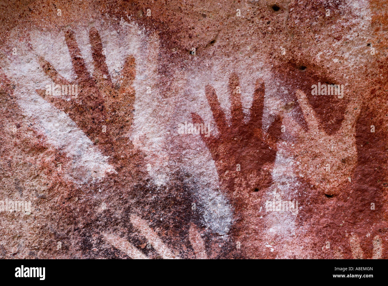 Painting hand stencilled stencil river pinturas valley art archaeology ...