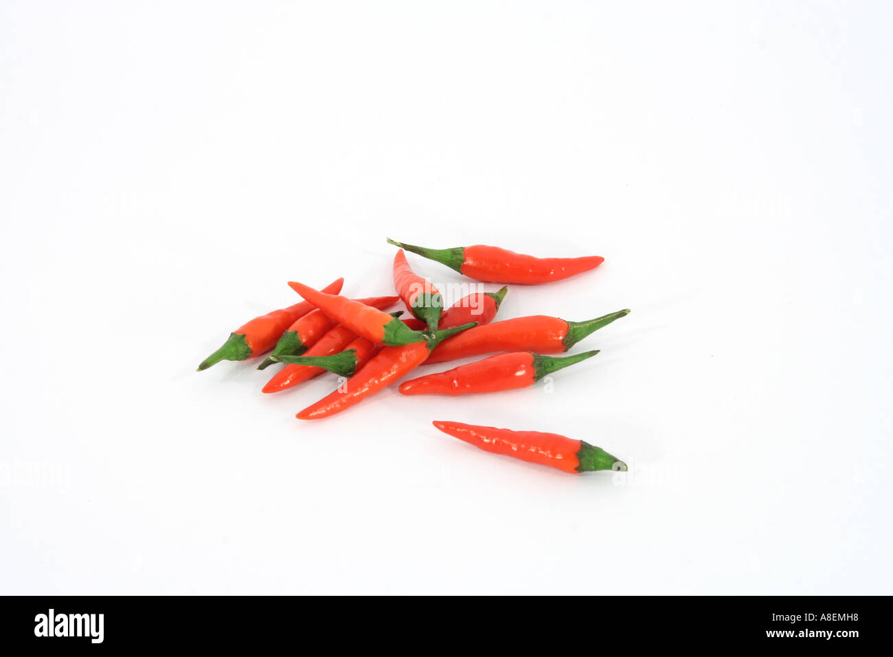 Red hot birds eye chilli peppers Stock Photo - Alamy