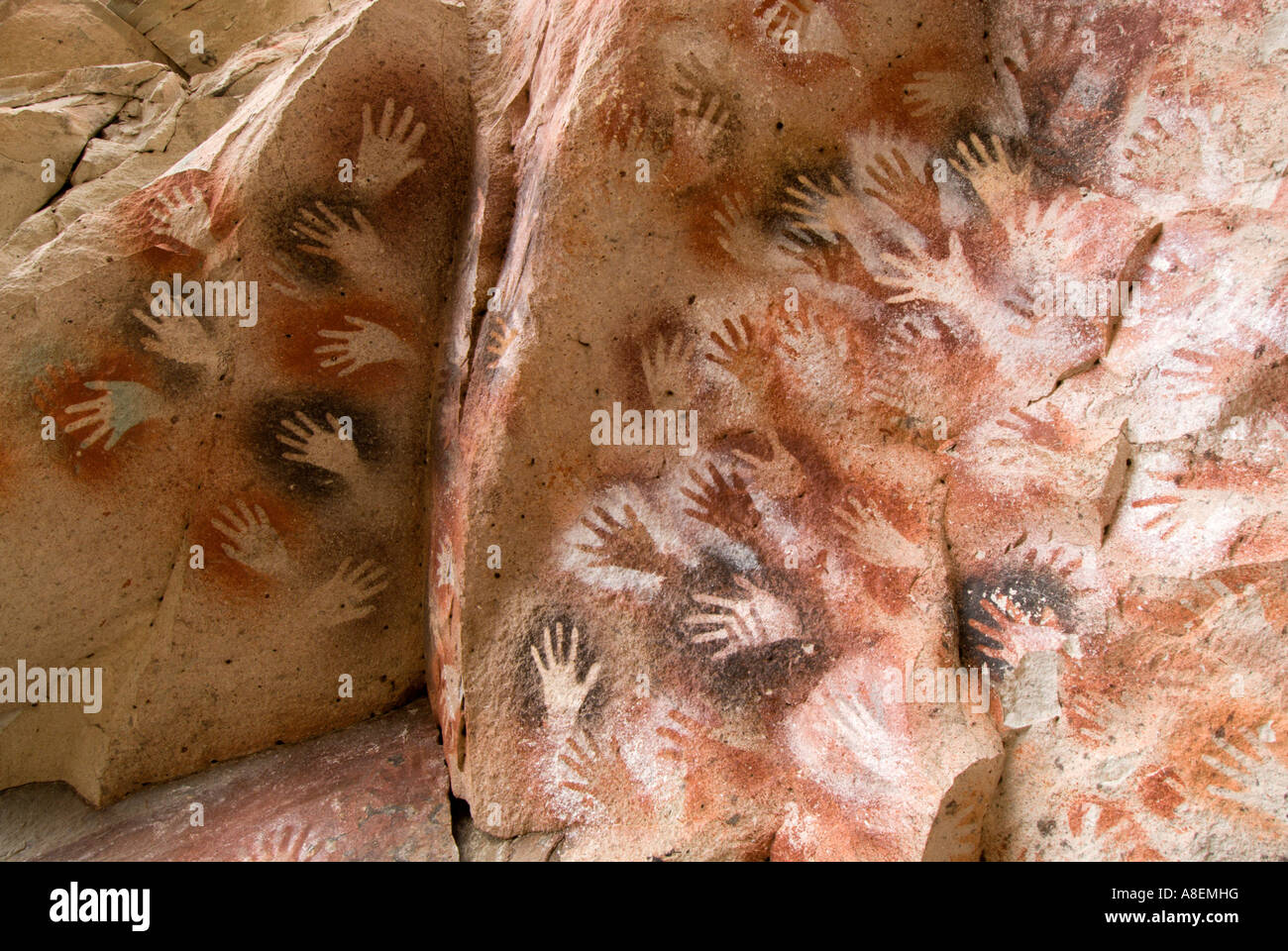Ancient Hands, Stencil Paintings, Rio Pinturas Canyon, Cave of the ...