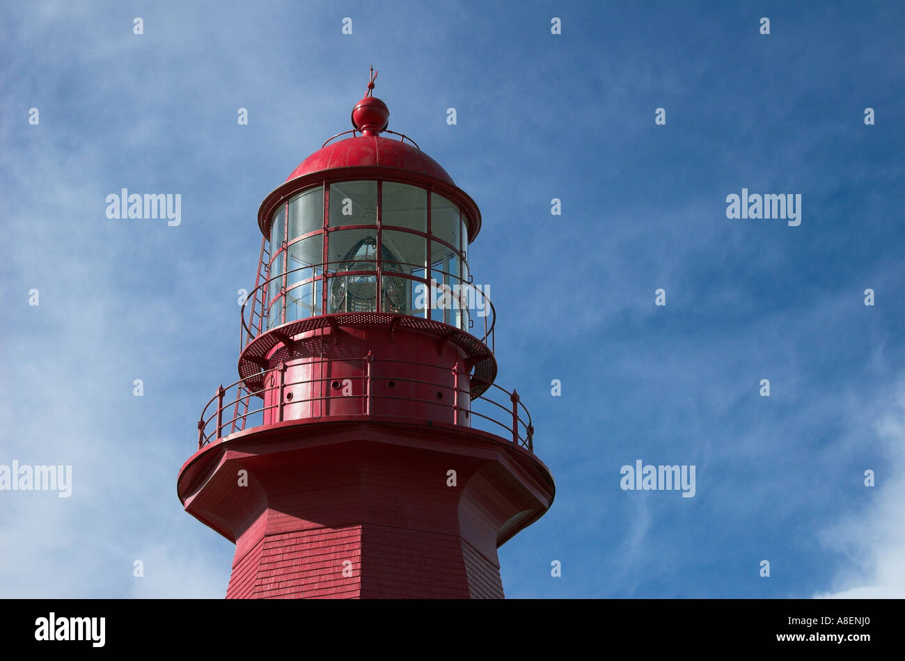 Lighthouse La Martre Quebec Canada Stock Photo - Alamy